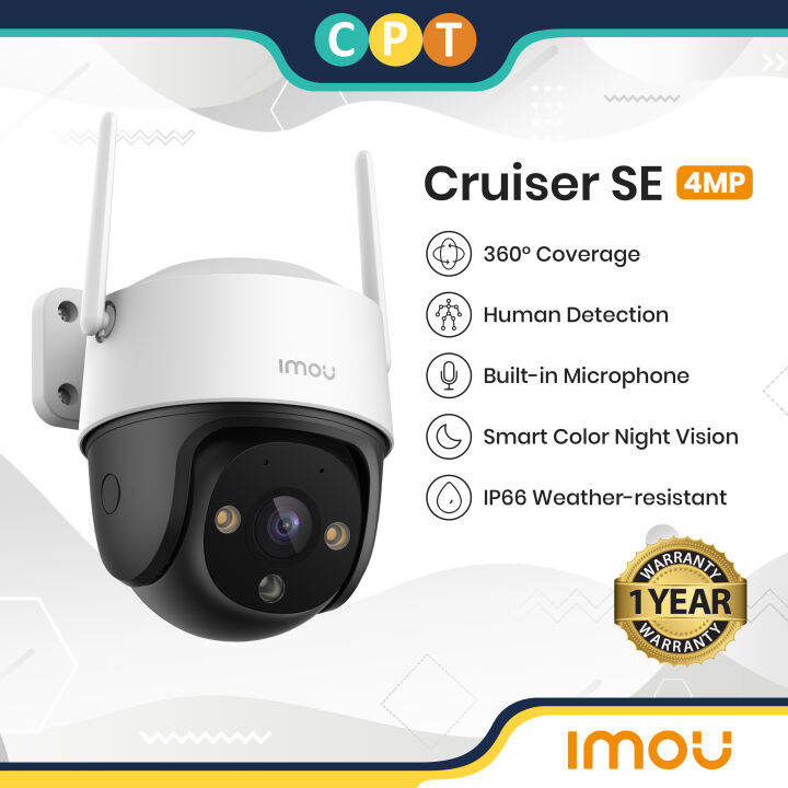 IMOU Cruiser SE 4MP IPC-S41FN Pan/Tilt 355° 2K QHD Colored Night Vision ...