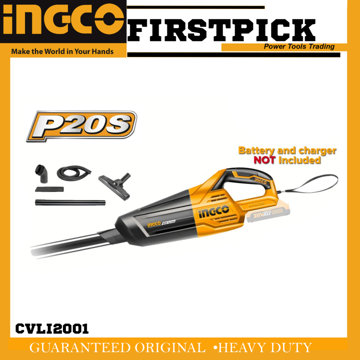 INGCO Cordless Lithium-Ion Vacuum Cleaner CVLI2001 Vacuum Cleaner For ...