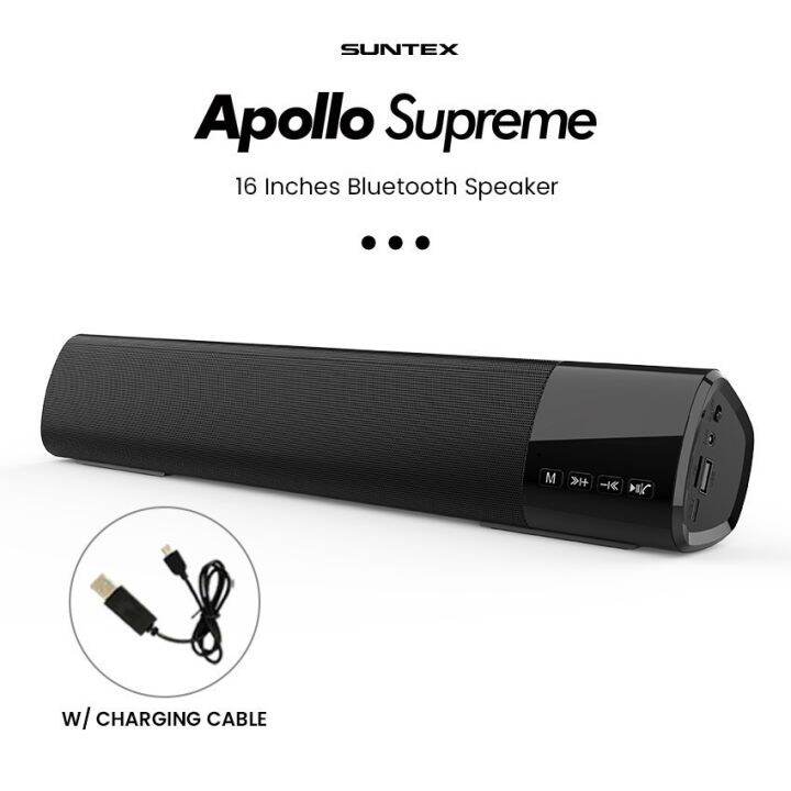 Apollo Supreme Portable SoundBar Wireless Bluetooth Speaker Subwoofer ...