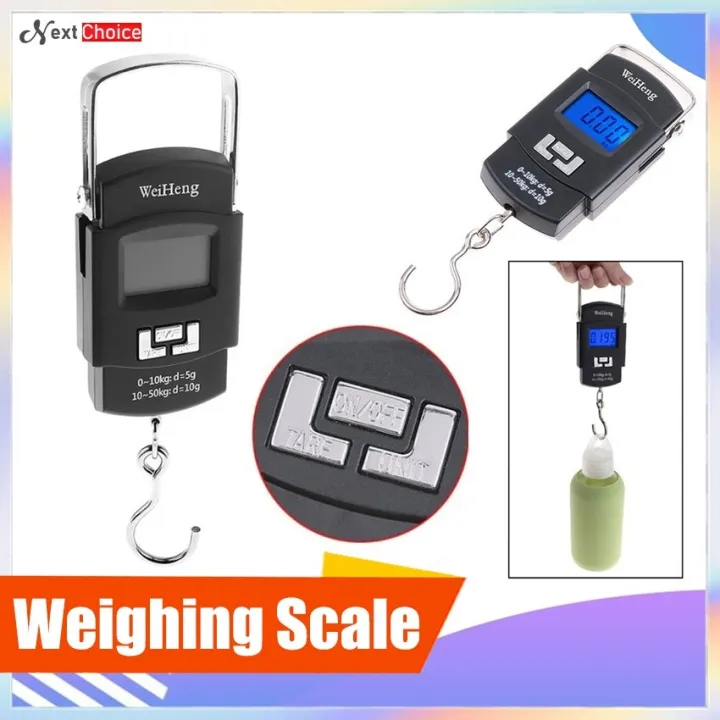 . Sound Portable Hanging Electronic Digital Weighing Scale 50kg WH-A08 ...