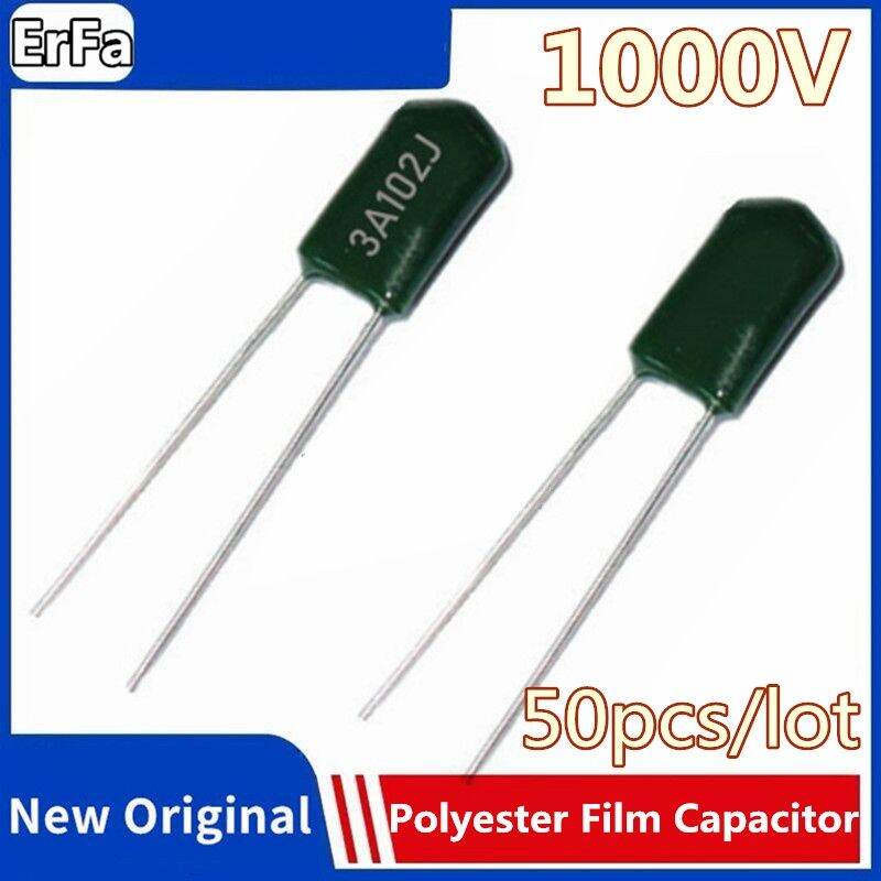50pcs 1000V Polyester Film Capacitor 3A103J 3A472J 3A332J 3A102J 3A152J ...