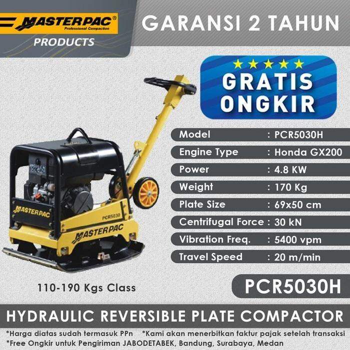 Masterpac Hydraulic Reversible Plate Compactor PCR5030H | Lazada Indonesia