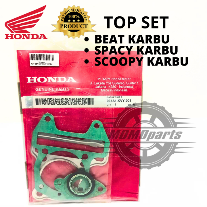 ORIGINAL PAKING GASKET TOP SET TOPSET HONDA KVY BEAT LAMA SPACY SCOPY OLD KARBU KUALITAS ASLI ...