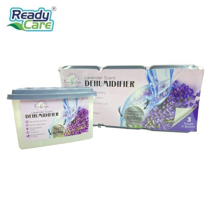 Readycare Signature Selection Moisture Absorber 3pcs per pack Dehumidifier - 800ml Lavender | Lazada
