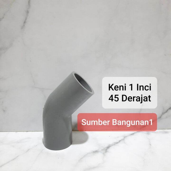 Keni 1" knee 45 derajat knie sambungan pipa l elbow 1 inc inci inch ...