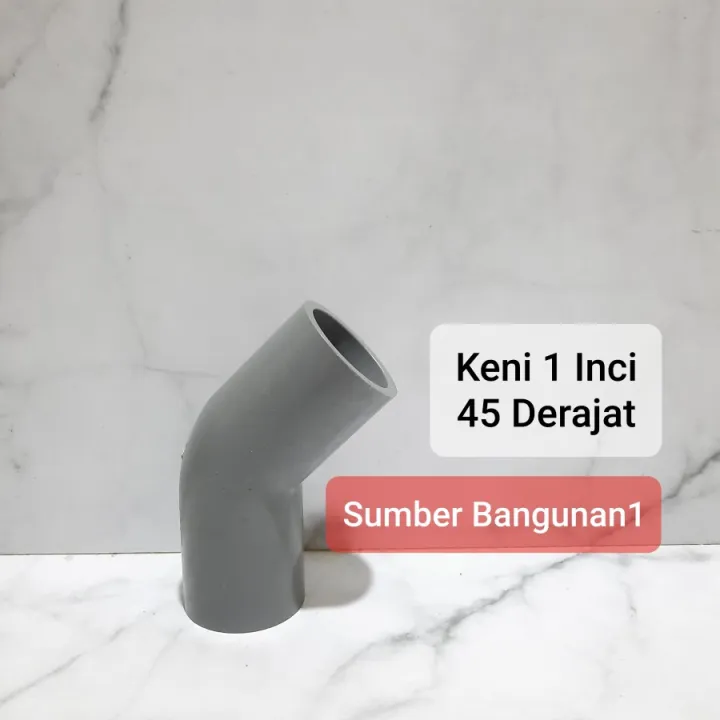 Keni 1" knee 45 derajat knie sambungan pipa l elbow 1 inc inci inch | Lazada Indonesia