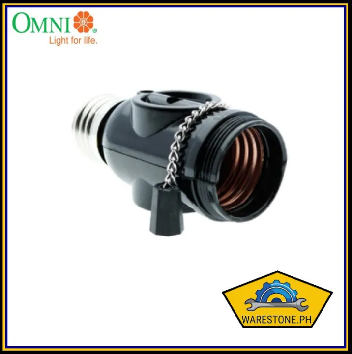 Warestone.ph E27-712 Omni Chain Pull Socket w/2 Flat Pin Outlets 3A ...