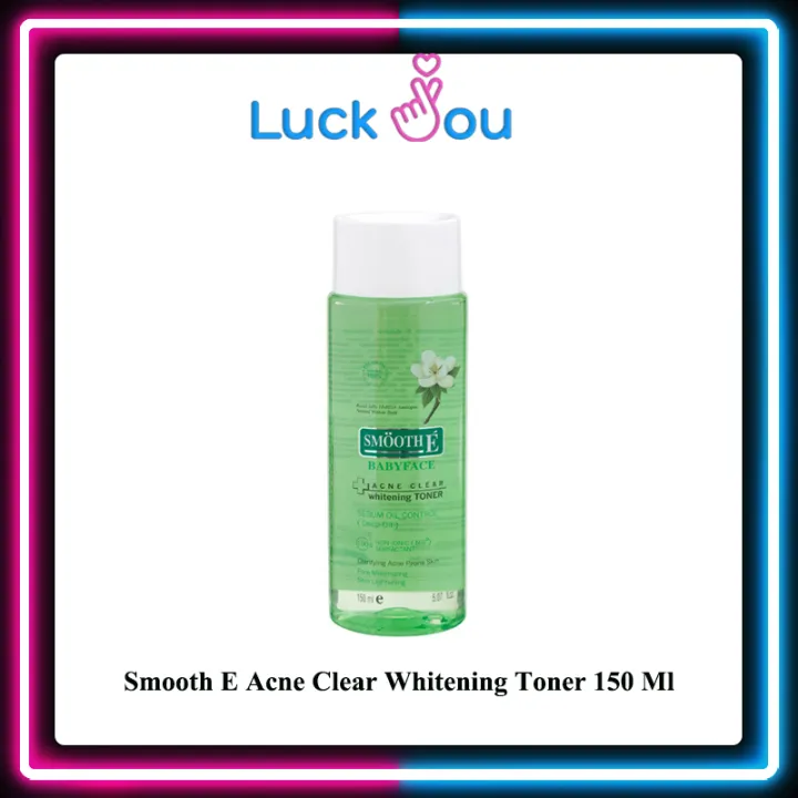 Smooth E Acne Clear Whitening Toner 150 ml โทนเนอร์รักษาสิว สมูทอี ...