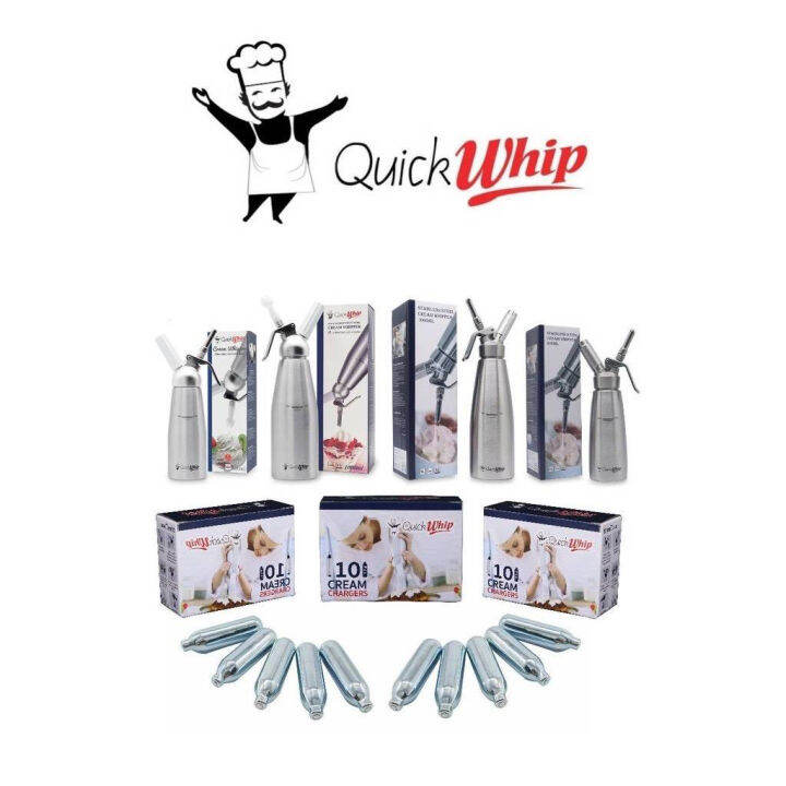 หลอดแก๊สวิปครีม Quick Whip บรรจุ 10 หลอด/กล่อง | Lazada.co.th