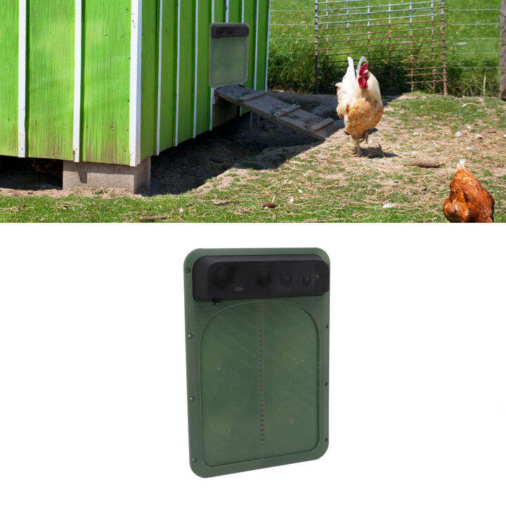 Solar Chicken Door Lightweight Light Sensor Safe Automatic Chicken Coop ...