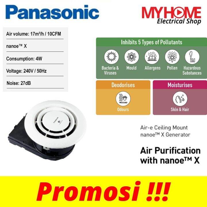 PANASONIC FV-15CSD1NAH AIR-E CEILING MOUNT NANOE™ X GENERATOR FV-15CSD1NAH | Lazada