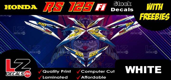 Honda RS 125 Fi JRP Stock Decals / Stickers with Freebies | Lazada PH
