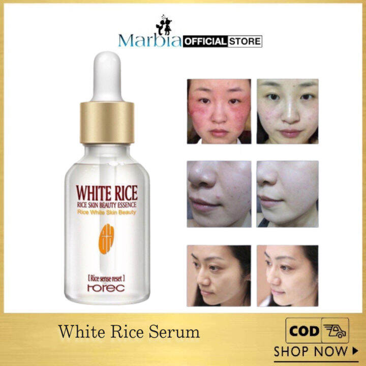 Authentic White Rice Serum Skin Whitening Brightening Serum Pore ...