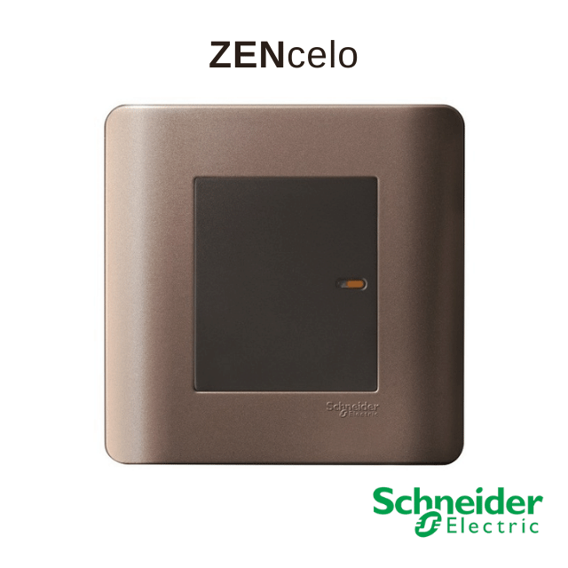 Schneider ZENcelo 16AX 1G 2W Full-Flat Sw, Silver Bronze | Lazada Singapore