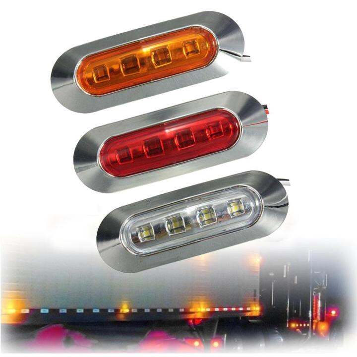 BUYINCOINS 1Pc LED Side Marker Clearance Tail Lamp Parking 12V/24V for ...