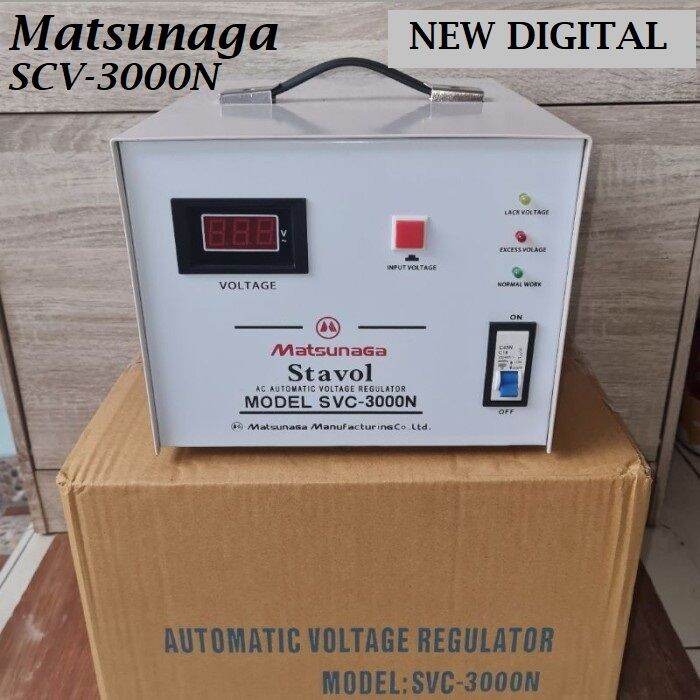 Stabilizer Matsunaga SVC-3000N NEW DIGITAL Stavol Alat Penstabil ...