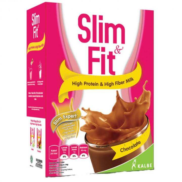 Kalbe Slim & Fit Meal Replacement Susu Diet Rasa Coklat - 6x54g ...