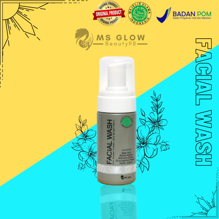 Facial Wash Ms Glow Ms Glow Facial Wash Original Resmi Sabun Wajah Ms ...