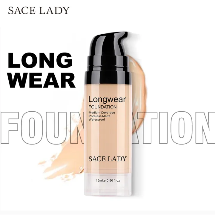 SACE LADY Matte+Powerless Liquid Foundation Makeup Base Oil-control Cream Long-wearing Make Up ...