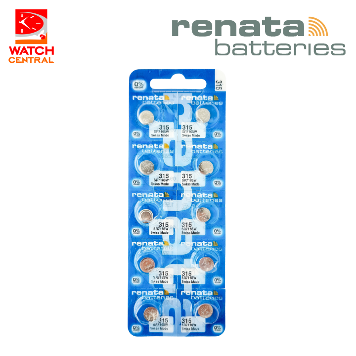 Renata 315 SR716SW Watch Battery Pack of 10 Pieces | Lazada PH