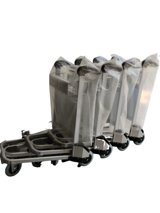 Troli bandara alumunium / troli bandara import / Airport trolley ...