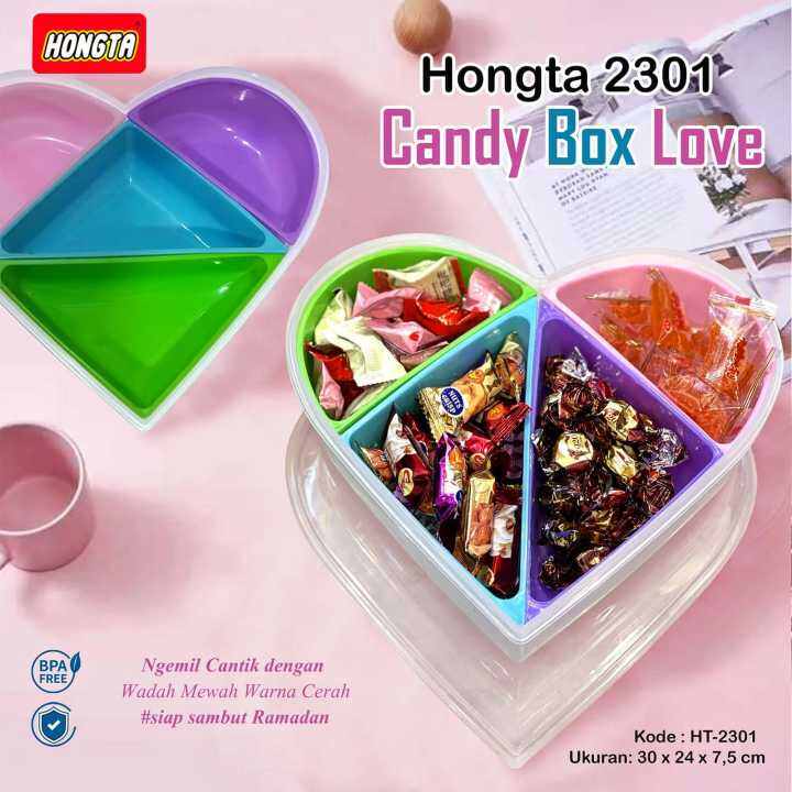 HONGTA Toples Kue Permen Snack | Candy Box | Tempat Penyimpanan Snack Permen Kue | Lazada Indonesia