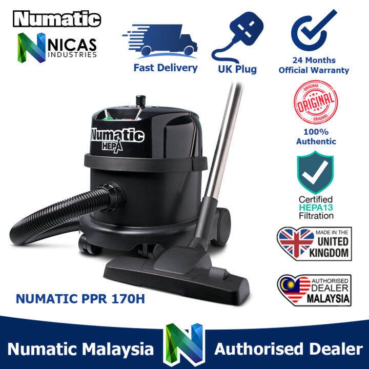 GENUINE NUMATIC HEPA Dry Vacuum Cleaner PPR170 (Made in UK) 7.2L Local ...