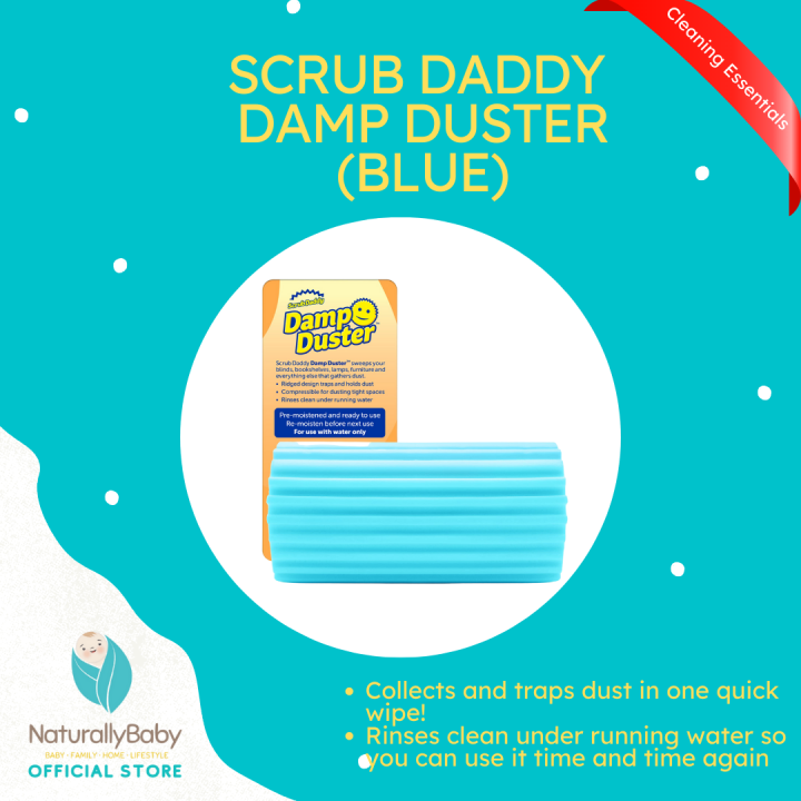 Scrub Daddy Damp Duster - Magical Dust Cleaning Sponge (Blue) | Lazada PH