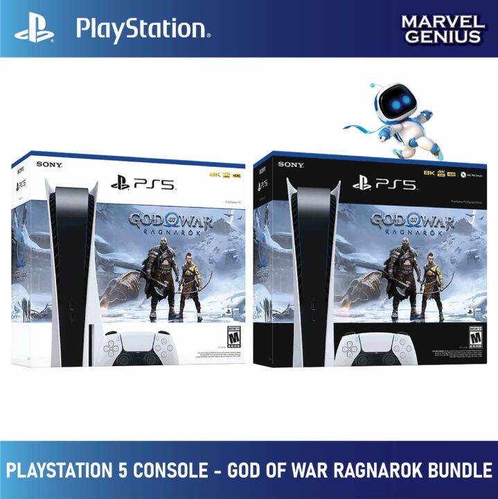 SONY PLAYSTATION 5 PS5 CONSOLE 825GB Disc / Digital Version / God Of War Ragnarok Bundle ...