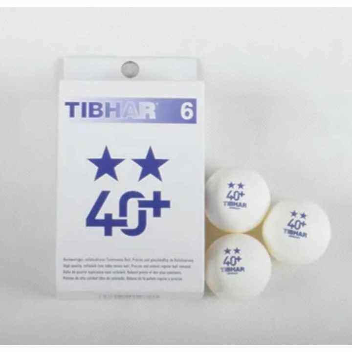 Tibhar Basic 2 Star 40+ (6pcs/1Box) Table Tennis Ball / Ping Pong Ball ...