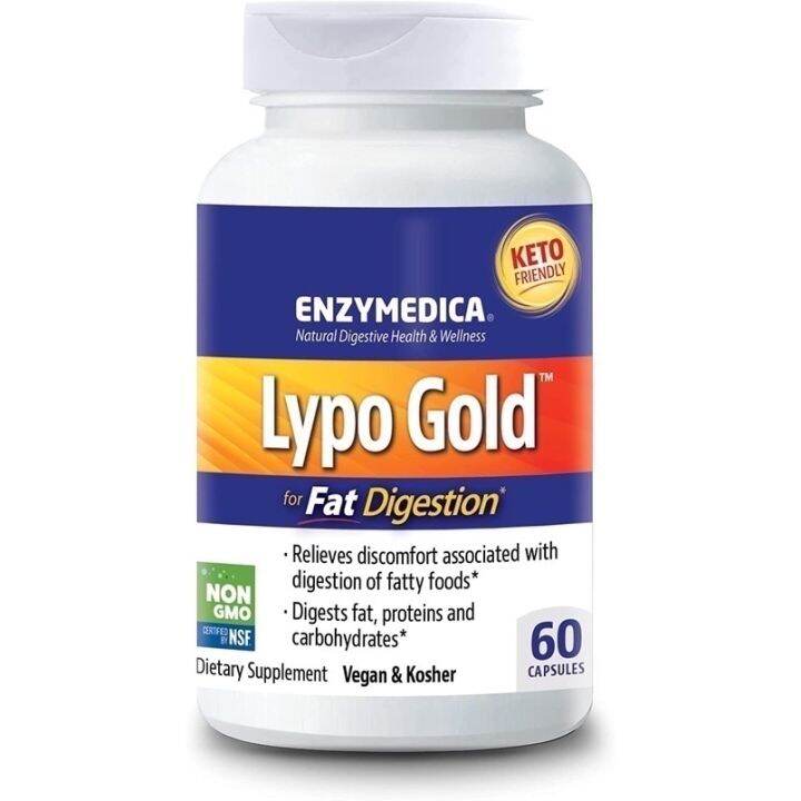 Enzymedica Lypo Gold for Fat Digestion 60 Capsules | Lazada.co.th