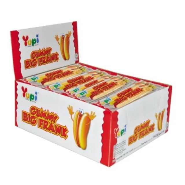 24 Pcs Yupi Big Frank Gummy 768g HALAL (LOCAL READY STOCKS) | Lazada