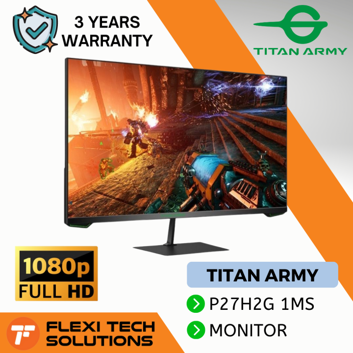 Flexi Tech TITAN ARMY 27 inch 165Hz 1ms Flat Gaming Monitor (P27H2G ...