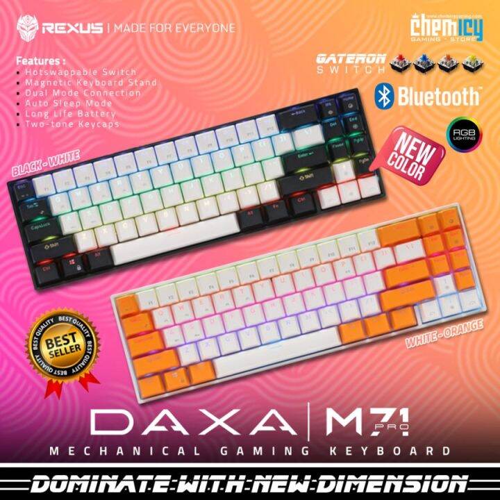 Rexus Daxa M71 Pro RGB Mechanical Gaming Keyboard | Lazada Indonesia