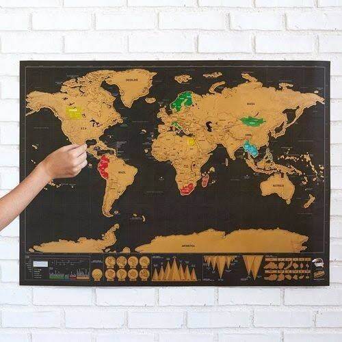 Wallpaper Poster Peta Dunia World Map Hiasan Pajangan Dinding Kamar ...