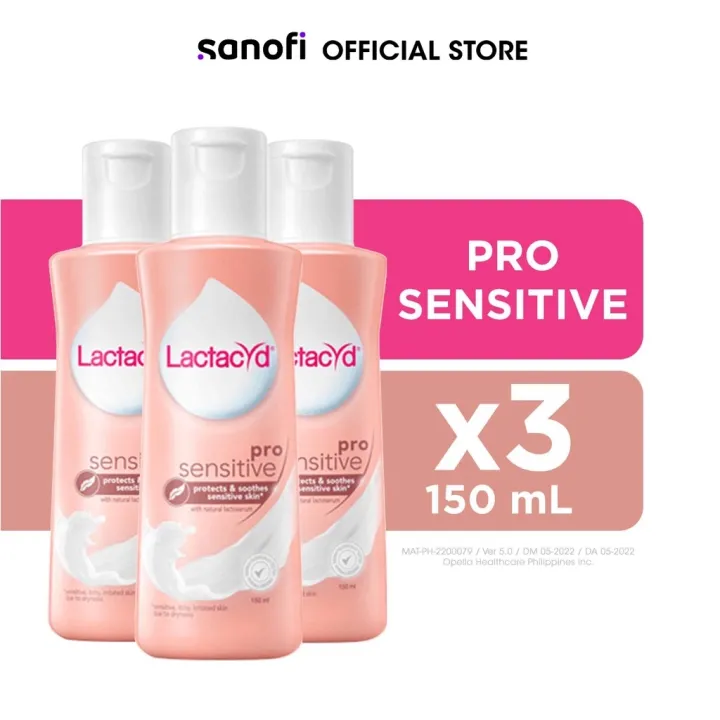 Lactacyd Feminine Wash Pro Sensitive 150ML (Bundle of 3) | Lazada PH