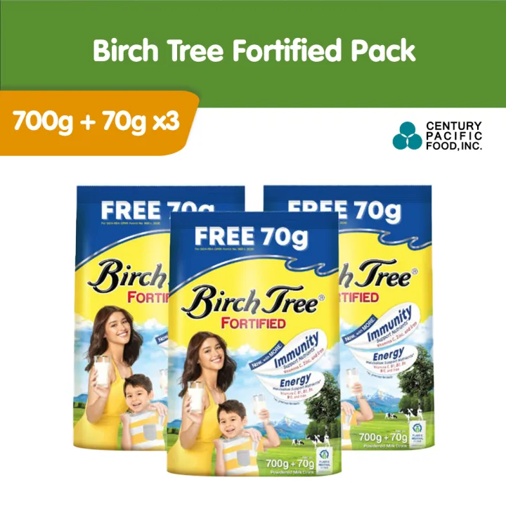 Birch Tree Fortified 700g + 70g Pack of 3 | Lazada PH