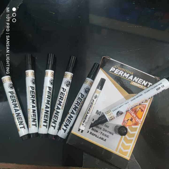 SPIDOL MARKER SPIDOL PERMANENT HITAM SUPER MURAH HARGA 1 PCS | Lazada ...
