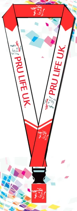 PRU LIFE UK PRULIFE UK ID Lace Lanyard Design Sublimation ID Sling ID ...