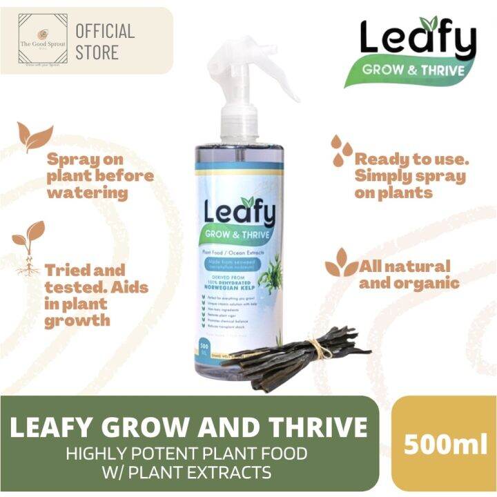 Leafy Grow and Thrive Plant Food Ocean Extracts Fertizer 500ml ...