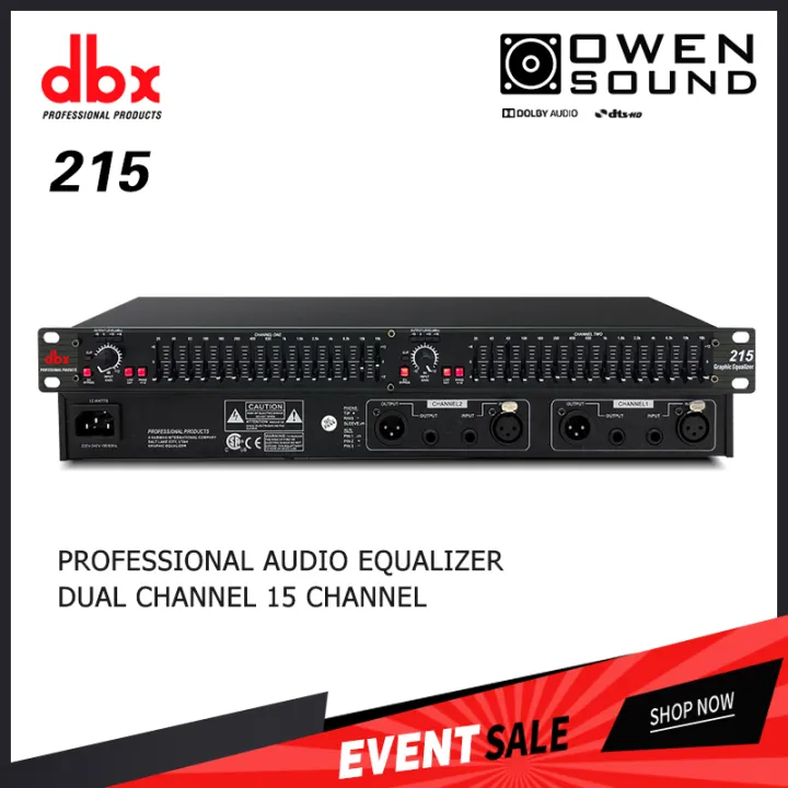 DBX EQ 215 215S 131 2 Series Graphic Equalizer DUAL 15 Band Graphic There is a choice of black ...