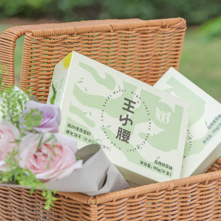 Wang Xiaoyao high-fiber Chiaya seeds matcha wafer biscuit erythritol ...