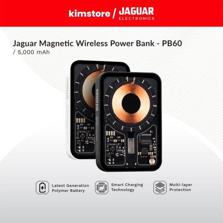Hot Kimstore Jaguar Electronics Magnetic Wireless Power Bank PB65 PD20W ...