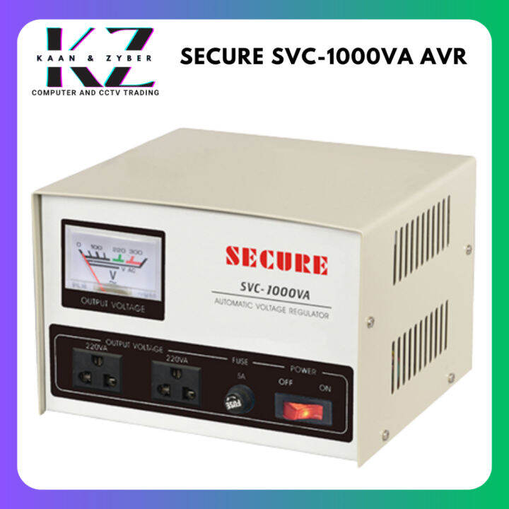 SECURE SVC-1000w AVR (1 OUTPUT 110V , 2 OUTPUT 220V) | Lazada PH
