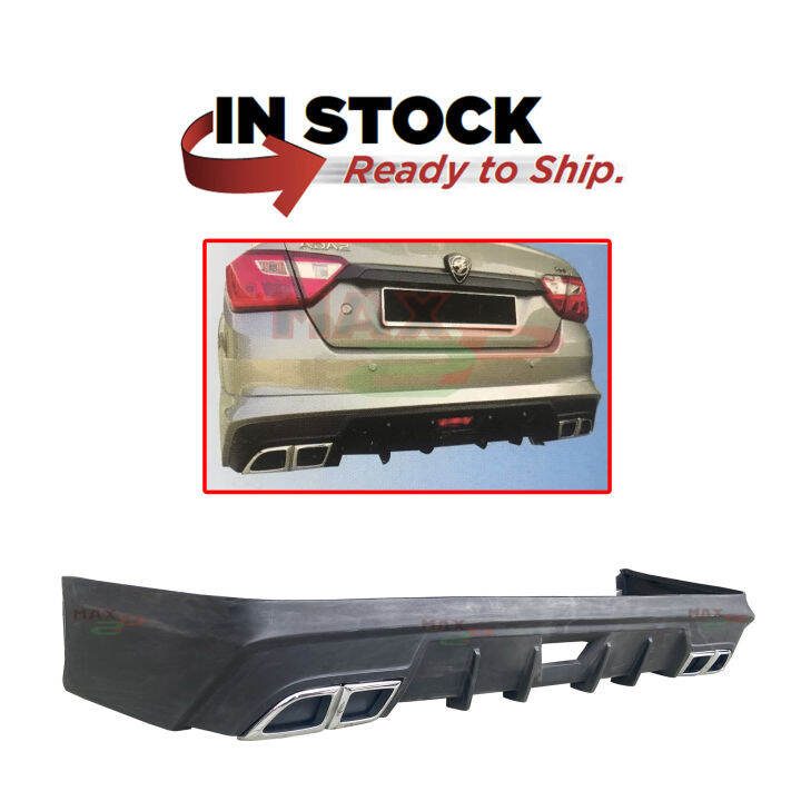 Proton Saga VVT Third Generation (2016) SPORTIVO Style Rear Back Bumper ...