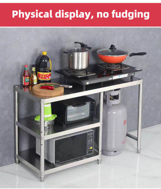 Stainless Steel Gas Stove Stand Heavy Duty Kitchen Rack Gas Rack ...
