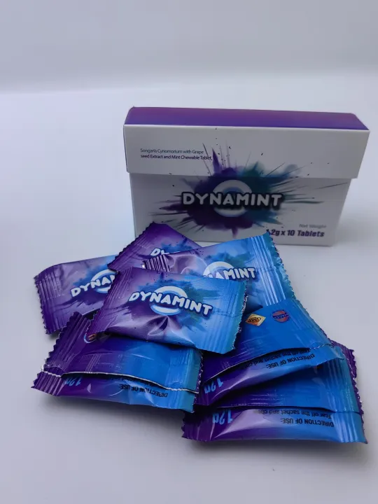 Dynamint 100% 原装正品 DYNAMINT 1 box 10 sachets🧊冷糖🍬 冷真大 口感冰冷 | Lazada