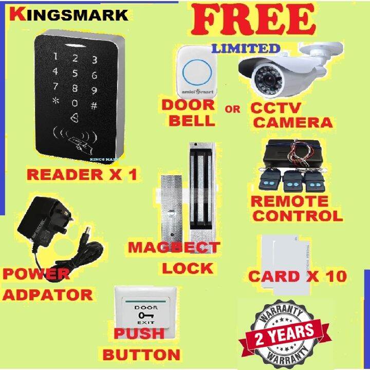 RFID DOOR ACCESS CARD SYSTEM SECURITY DOOR LOCK SYSTEM | Lazada