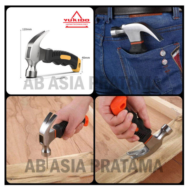 Palu Kambing Mini 8 oz BELTER Palu Mini Gagang Karet Mini Claw Hammer ...