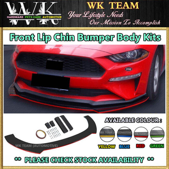 Universal Front Bumper Diffuser Lip Wrap Angle Splitters (4 COLOUR ...